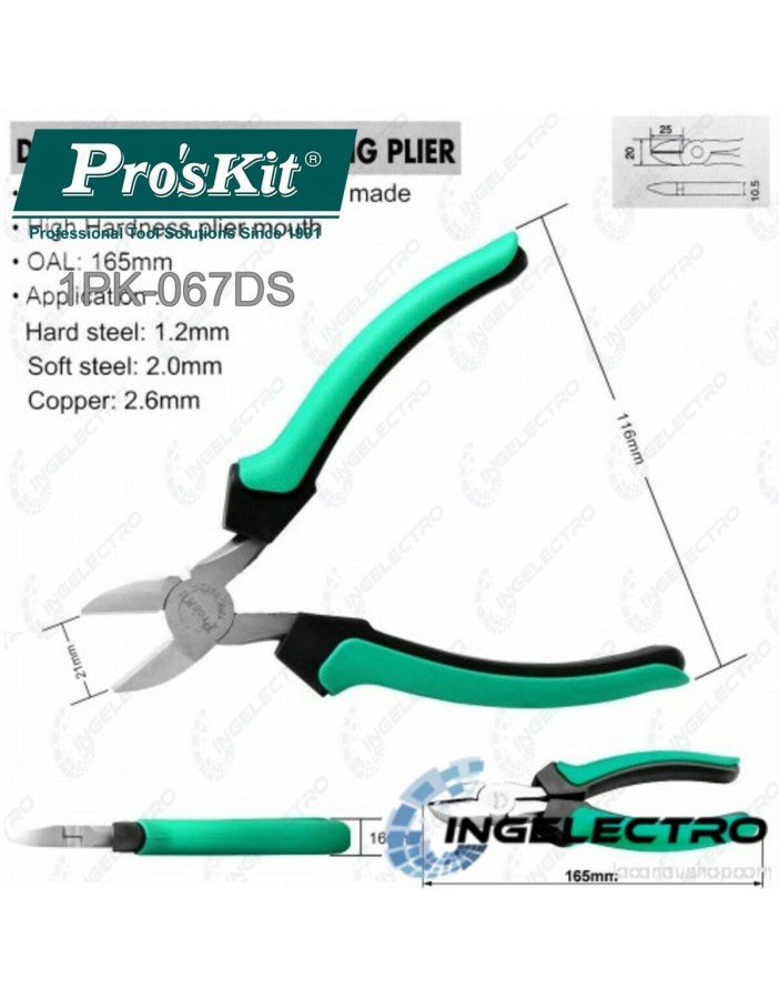 Cortafrio de corte diagonal (1,2 mm) | PROSKIT 1PK-067DS | Herramientas ...